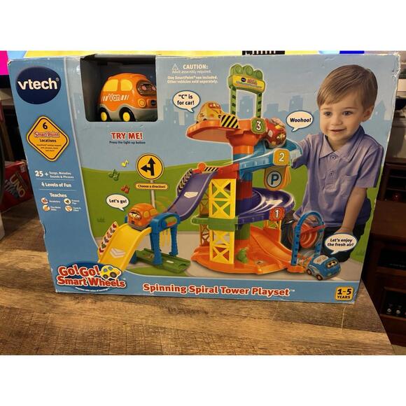 vtech | Other | Vtech Go Go Smart Wheels Spinning Spiral Tower Playset ...